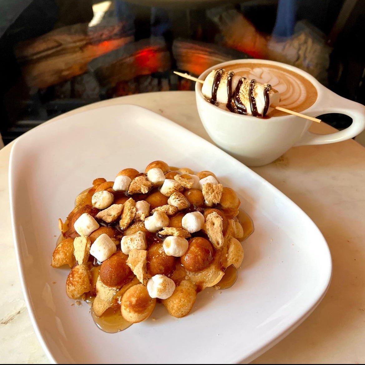Lunar Waffle - S'mores Waffle | Honey Moon Coffee Co.